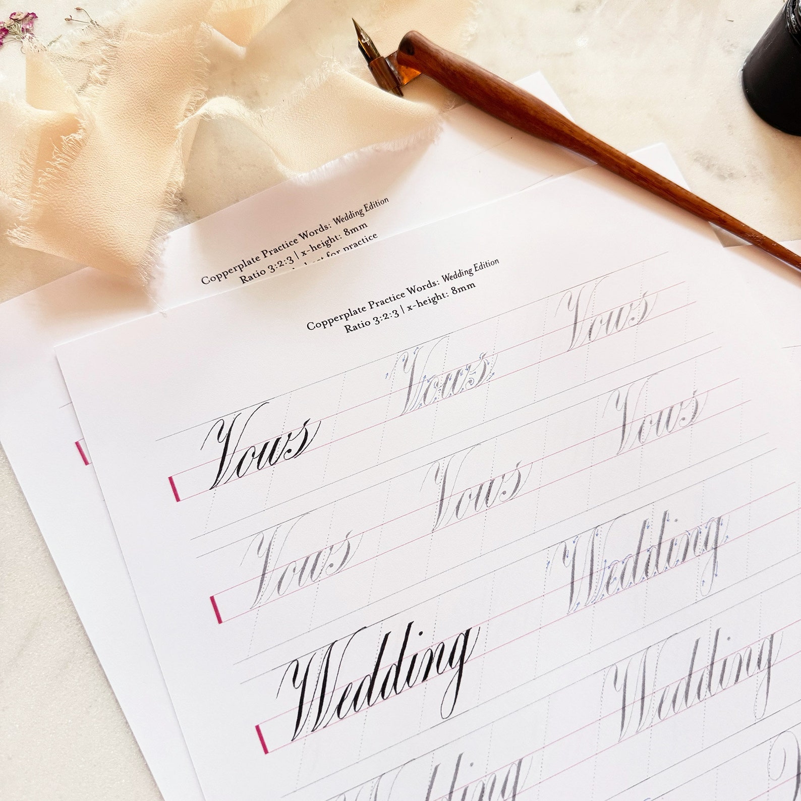 Calligraphy Practice Sheets, PDF Download, Traceable Worksheets ...