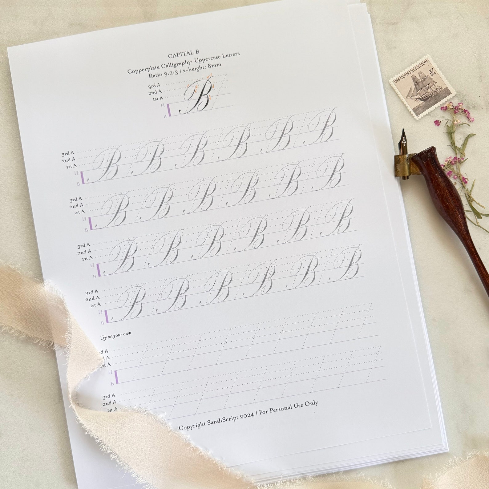 Calligraphy Practice Sheets, Learn Calligraphy, Copperplate Calligraphy ...