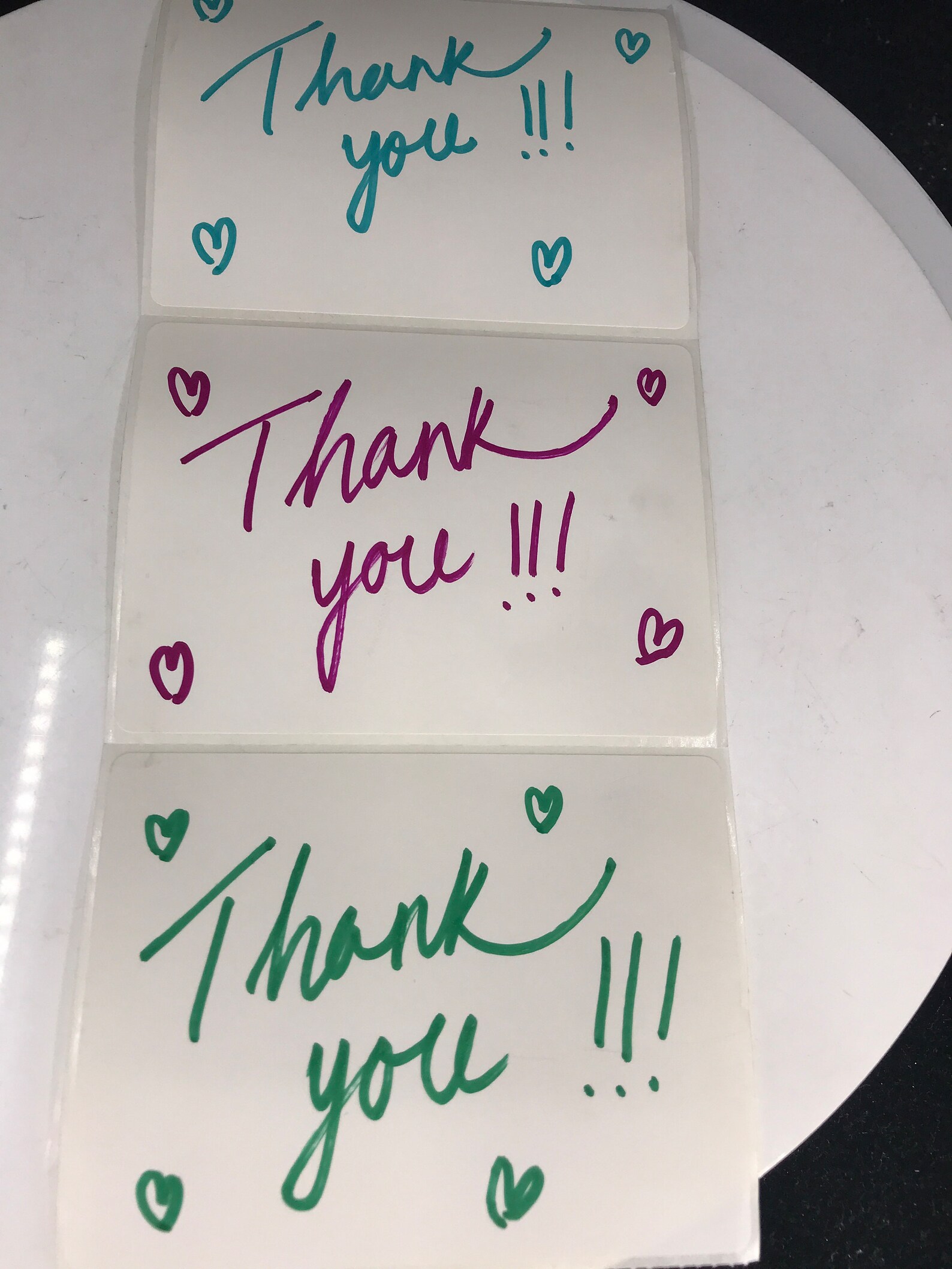 Handwritten Thank You STICKER Notes 3x4 / Lot of 24 - Etsy