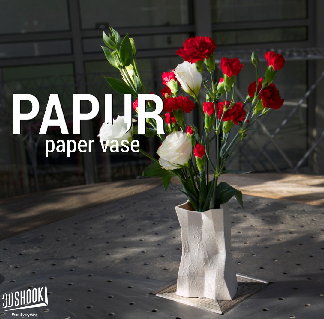 Cute 3d Printed Paper Vase - Etsy
