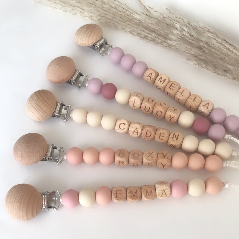 Wood Pacifier Clip - Etsy