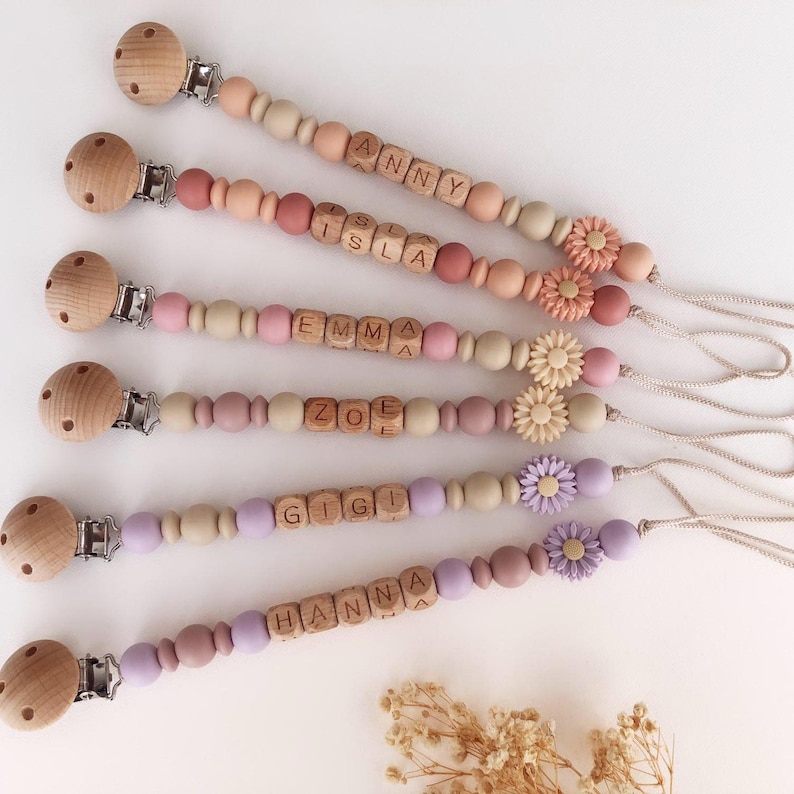 Personalized Pacifier Clip,custom Newborn Soother Holder|last Minute ...