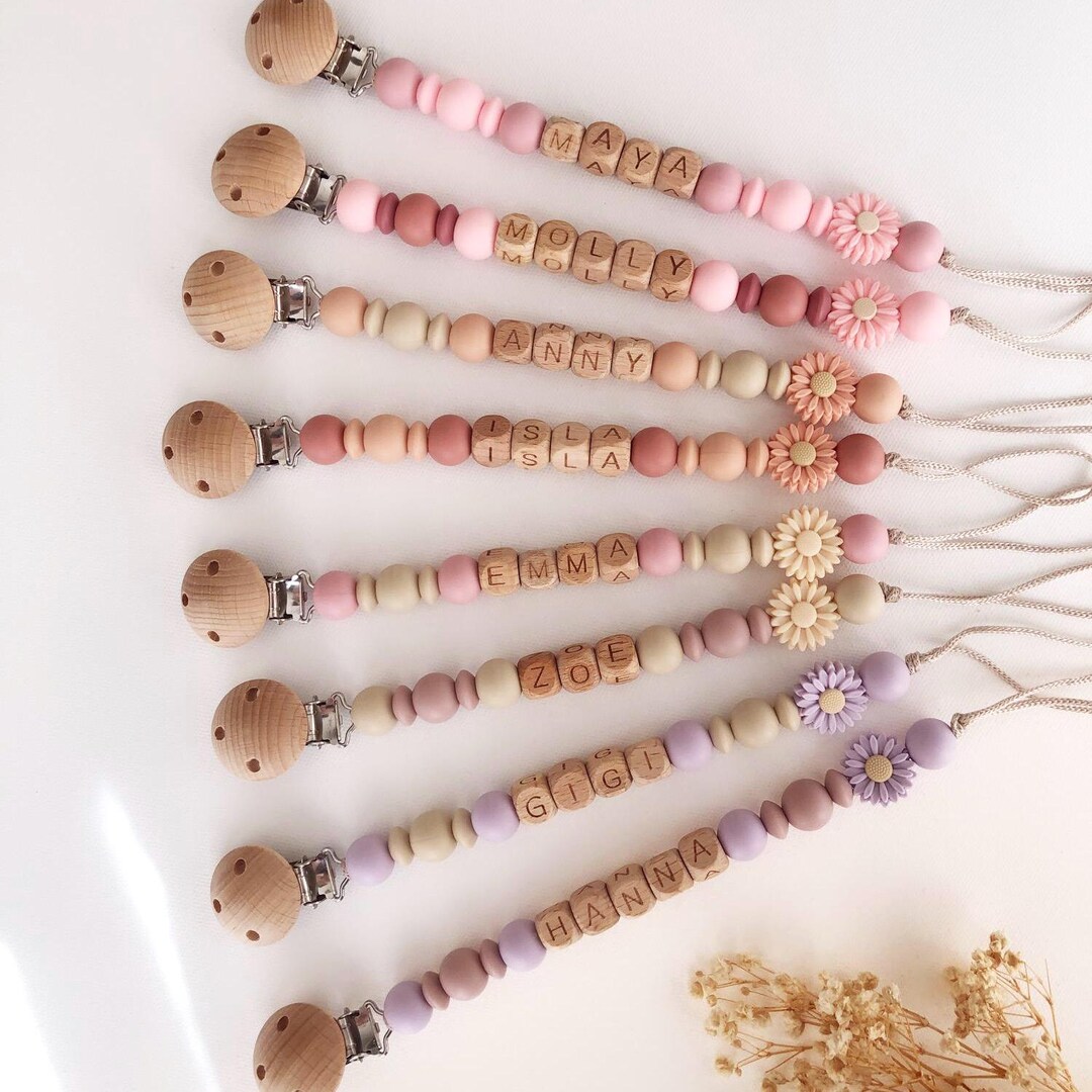 Personalized Pacifier Clip,custom Newborn Soother Holder|last Minute ...