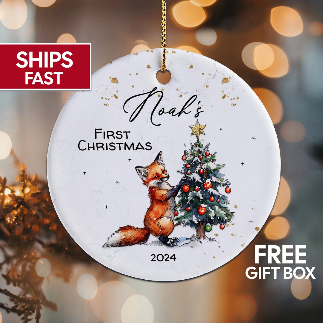 Personalized Baby's First Christmas Ornament, Baby's First Christmas ...