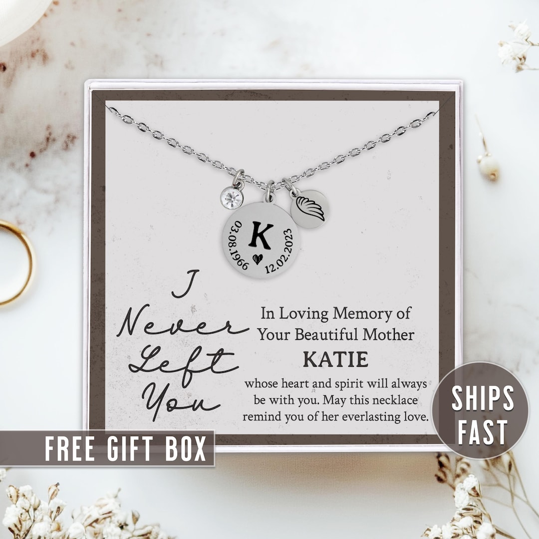 Loss of Mother Necklace Mother Memorial Necklace Mom Memorial Jewelry ...