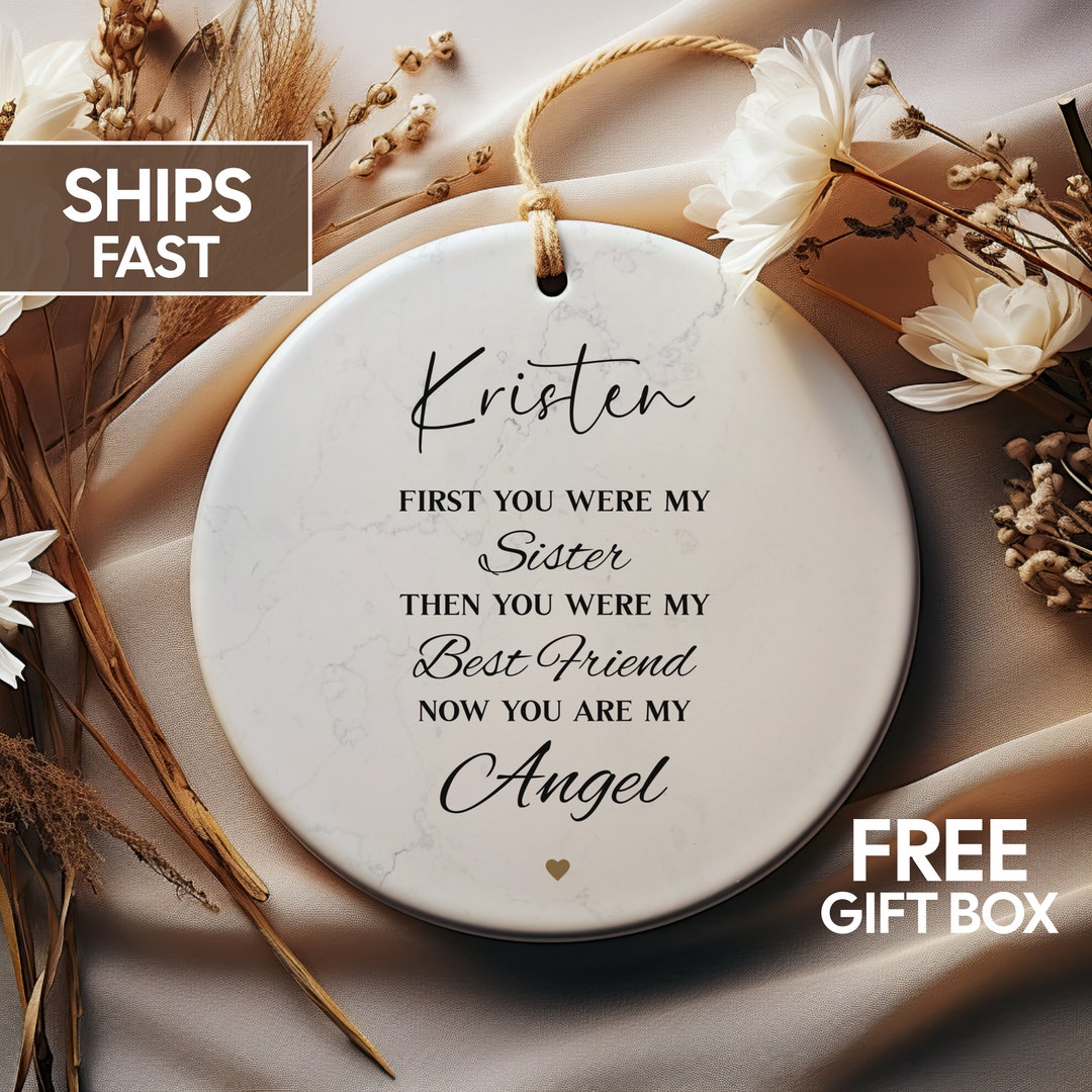 Sister Memorial Ornament, Loss of Sister Memorial Loss of Loved One ...