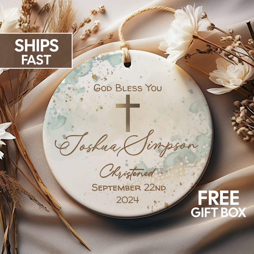 Personalized Christening Gift, Christening Favor, Christening Keepsake ...