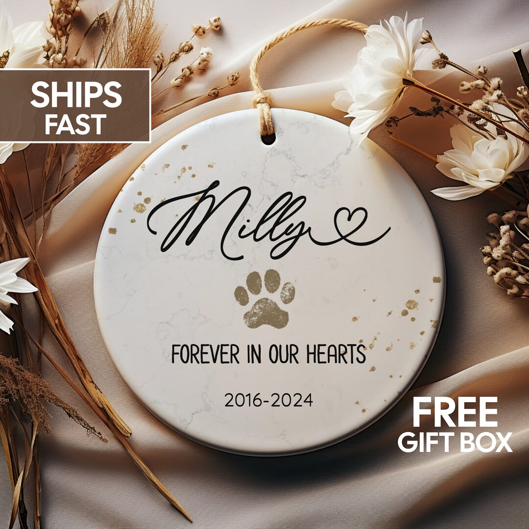 Personalized Pet Memorial Gift, Pet Memorial Ornament, Pet Christmas ...