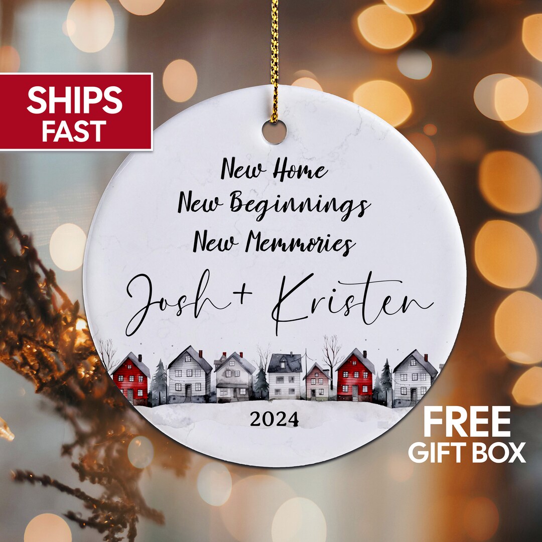 Personalized Housewarming Ornament, Housewarming Gift for Couple ...