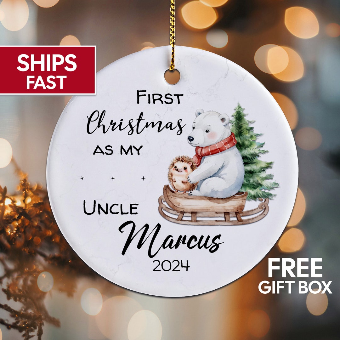 Uncle Christmas Ornament Personalized Uncle Gift, New Uncle Gift From ...