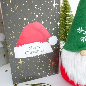 Oversized Santa Hat Stickers, Christmas Stickers, Personalized Labels ...