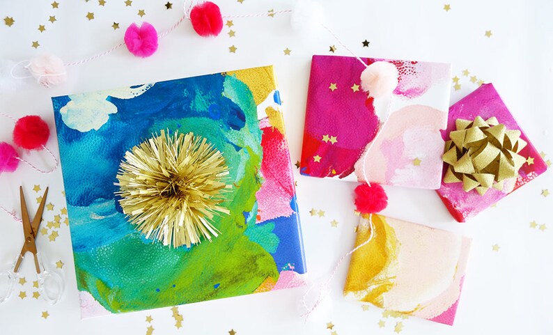 Gift Wrap Wrapping Paper Art Palette Gift Wrapping Art - Etsy