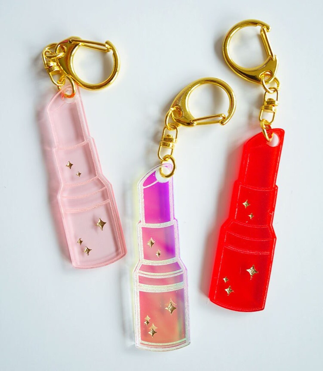 Lipstick Acrylic Keychain I Lipstick Keychain I Make up Gift I Gift for ...