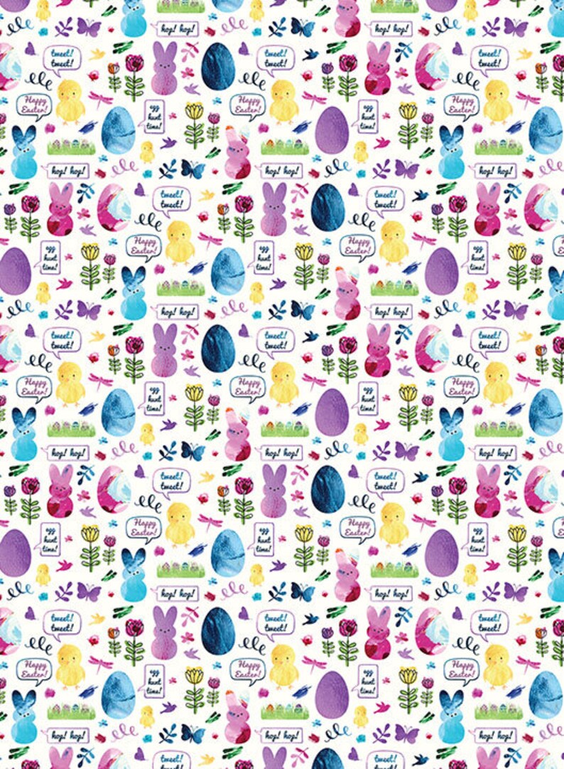Easter Gift Wrap Easter Wrapping Paper Bunny Gift Wrap | Etsy