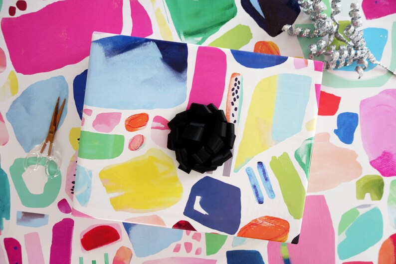 Gift Wrap Wrapping Paper Birthday Gift Wrap Collage Art - Etsy