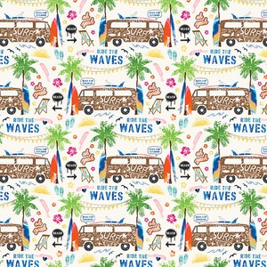 Surfing Gift Wrap, Ride the Waves Wrapping Paper, Surfing Gift Wrap ...