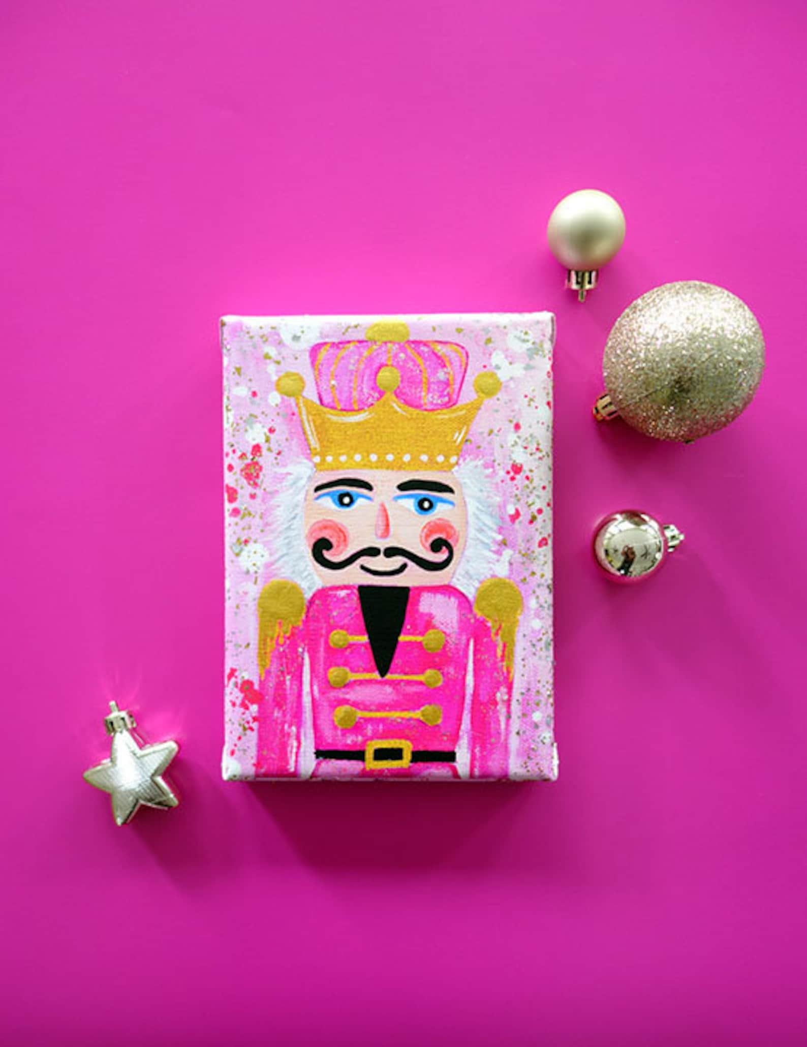 Barbie's Nutcracker Canvas Art Wall Decor, Ready to Hang, Pink ...