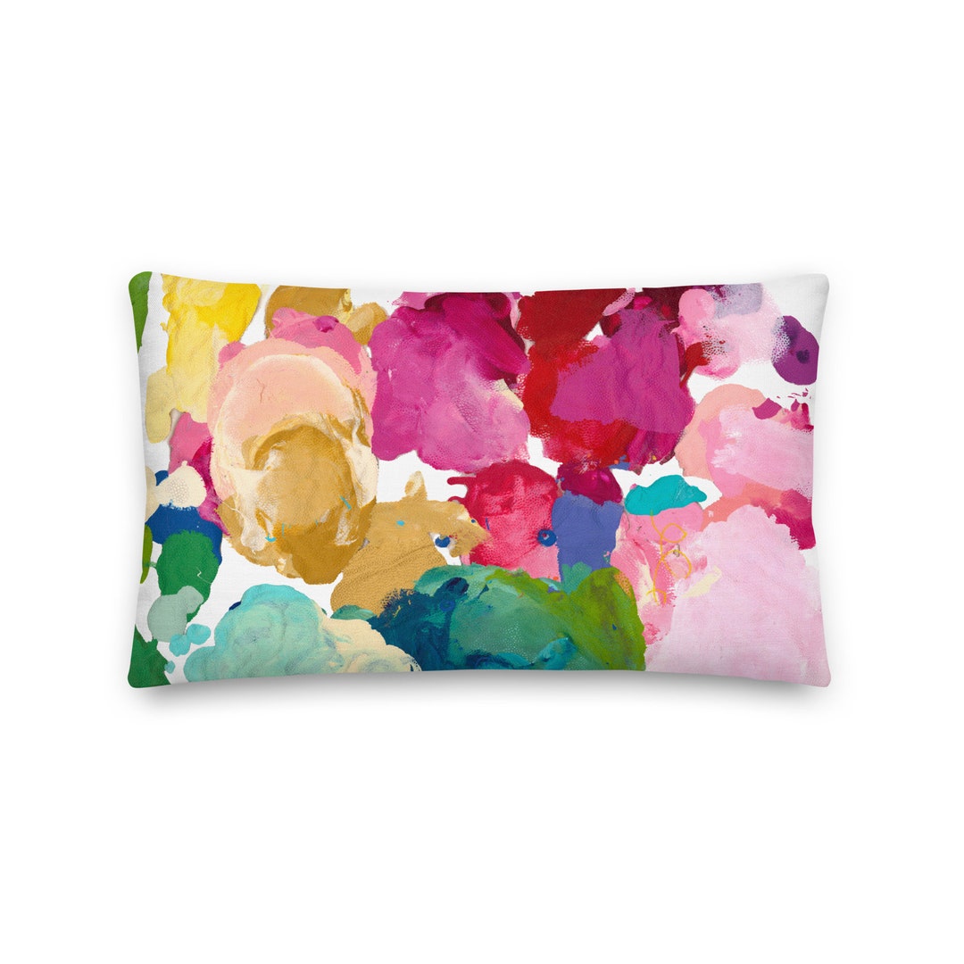 Fun Decorative Pillow, Paint Palette Throw Pillow, Artsy Pillow, Unique ...