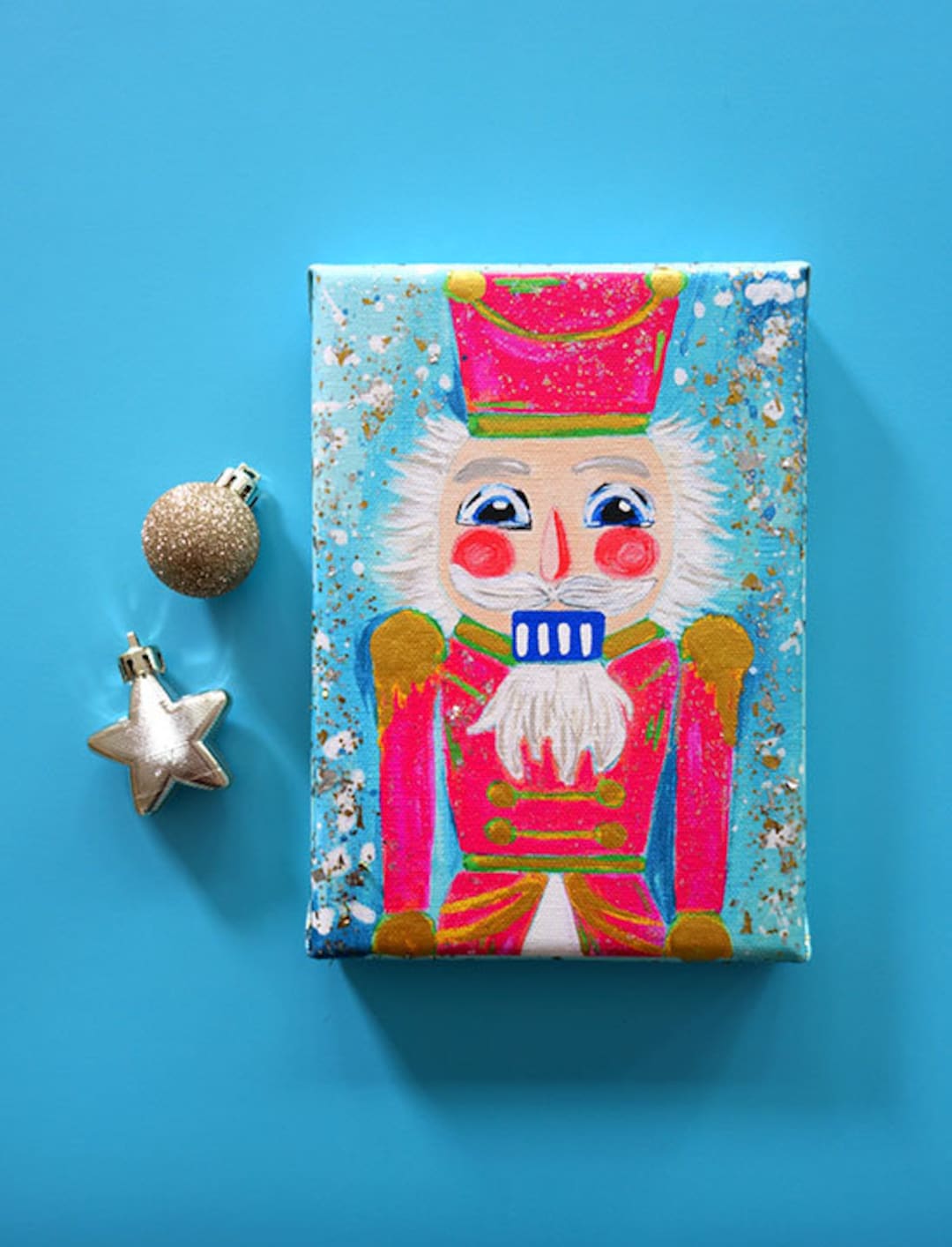 Candyland Crush Nutcracker Canvas Art Wall Decor, Ready to Hang ...