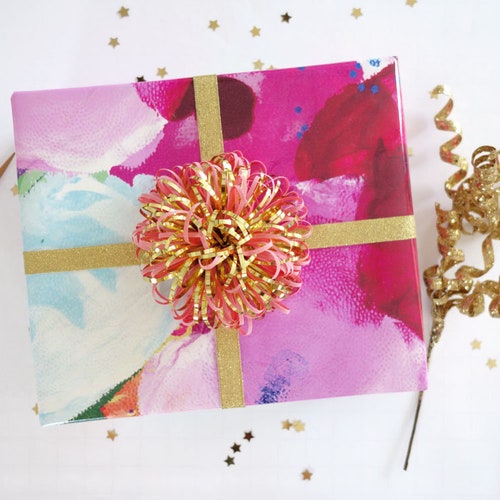 T Wrap Wrapping Paper Art Palette T Wrap Collage Art Etsy