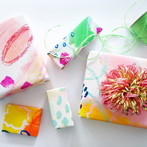 Abstract Art Gift Wrap Colorful Artful Wrapping Paper Any | Etsy