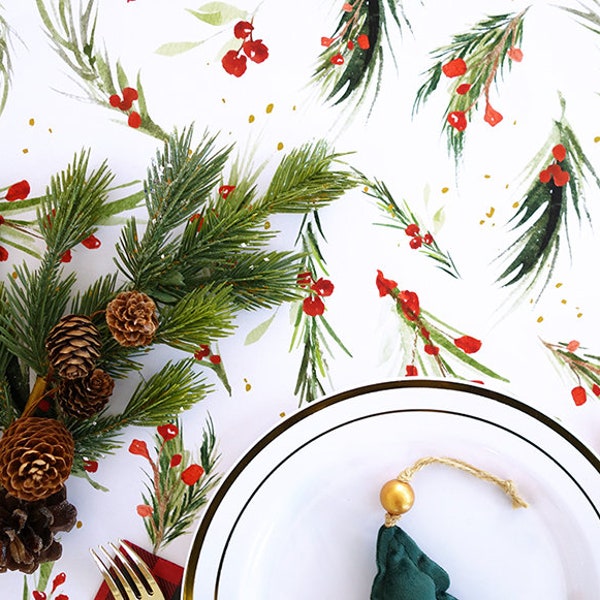 Holly Berries Table Runner - Etsy