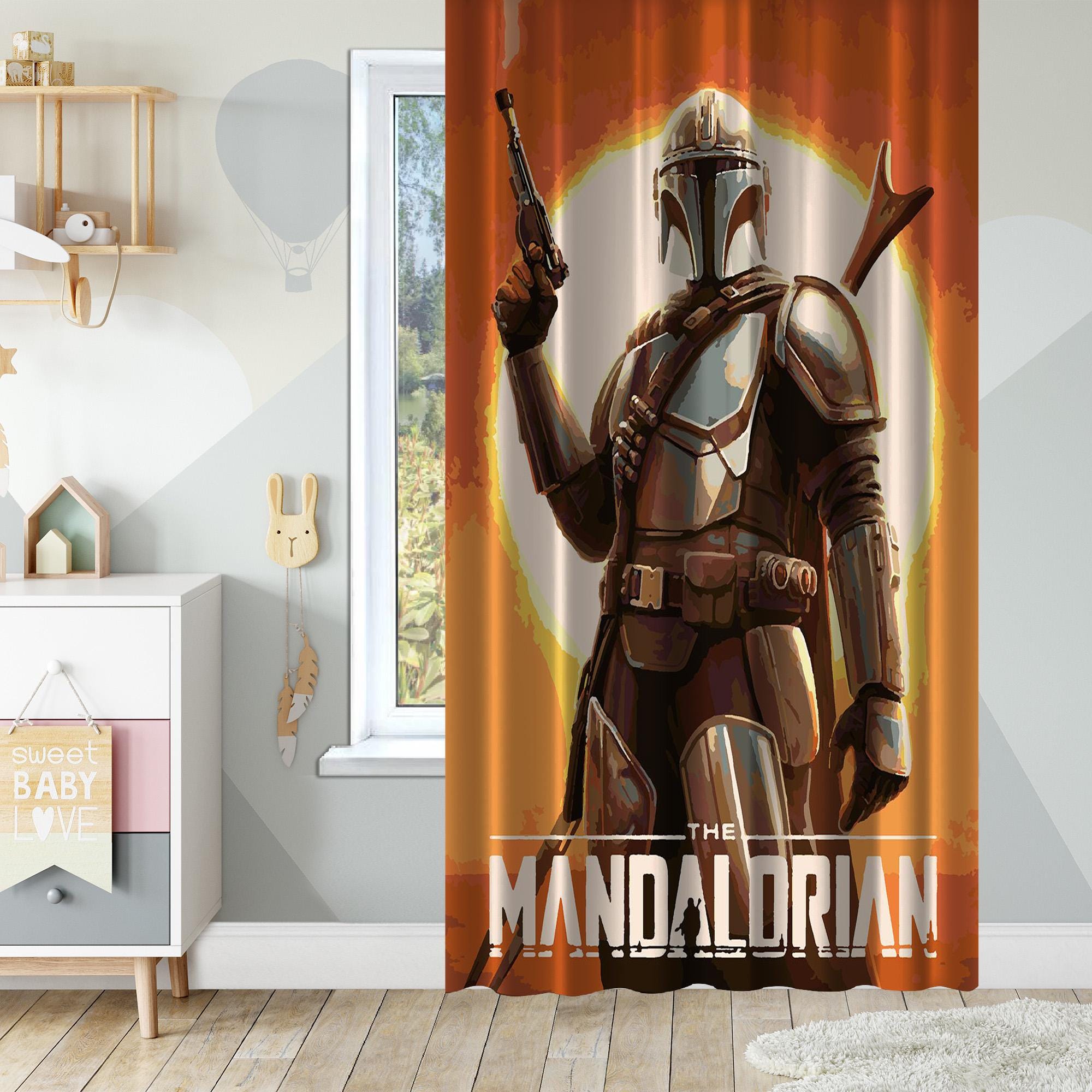 Mandalorian Curtain,star Wars Decor,youngroom Curtain,luxury Curtain ...