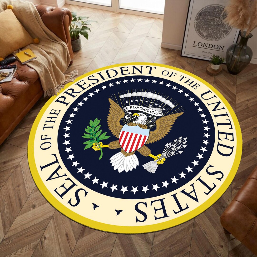 American Eagle Rug, Seal of the American President Rug,round Rug ...