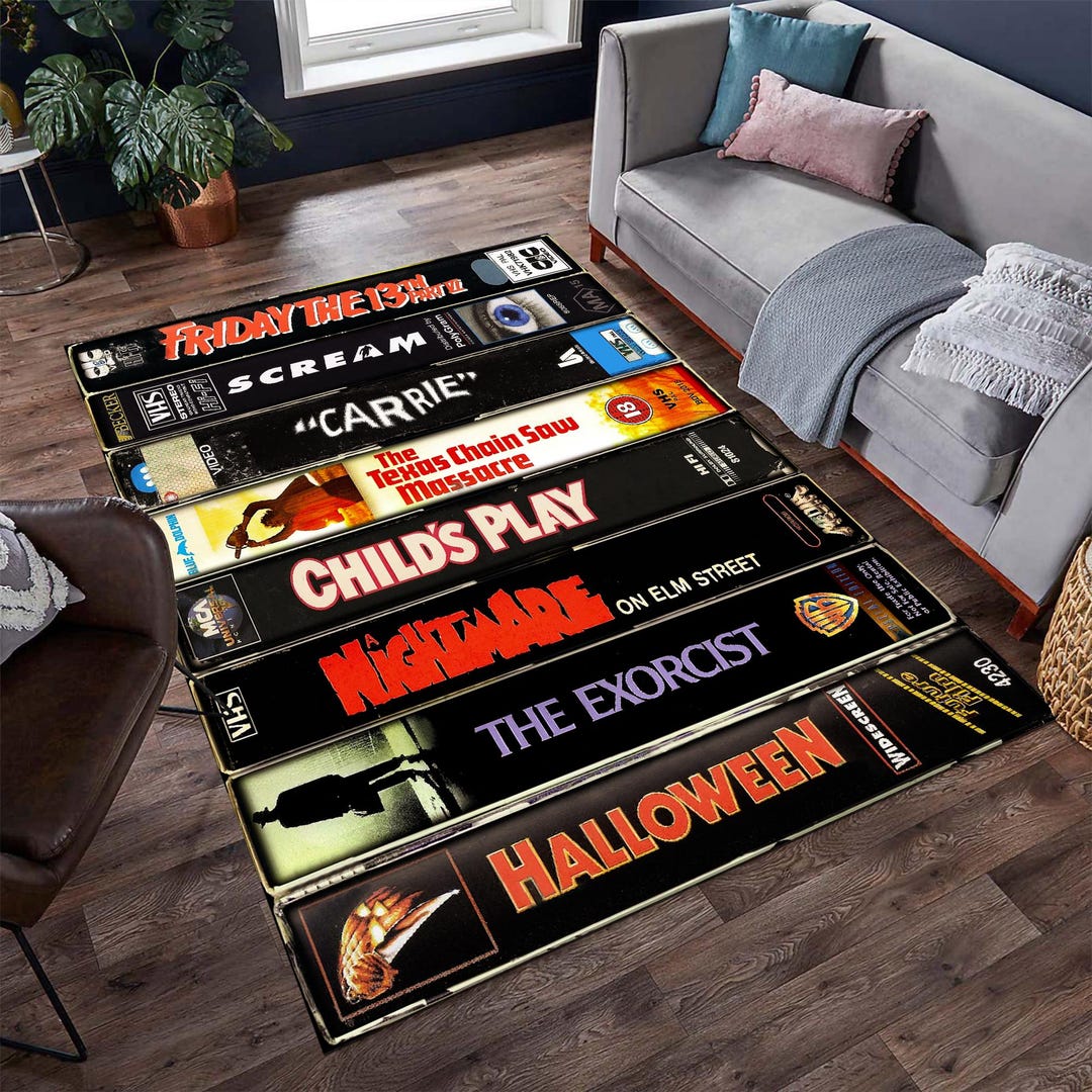 Horror Movie Series Rug, Fear Rug, Horror Rug, Popular Movie Rug ...