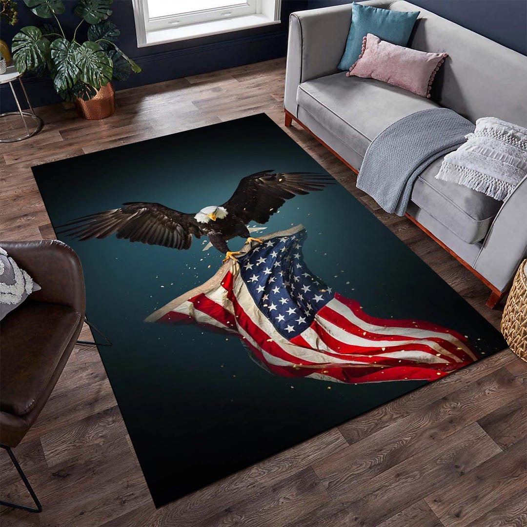 American Flag Rug,eagle Rug,country Flag Rug,united States Rug,colorful ...