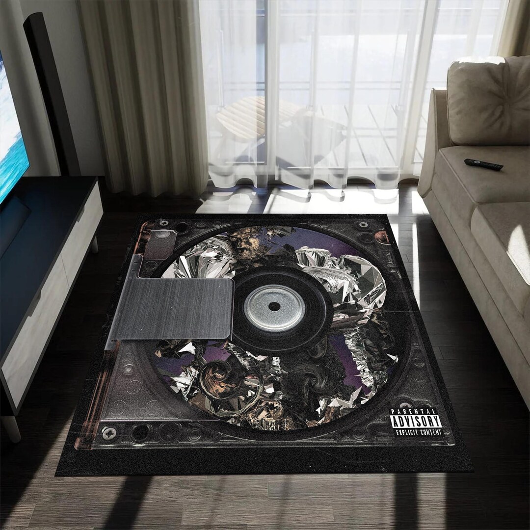 Kanye West CD Rug,music Inspired Album CD Rug, Music Rug,music Decor ...