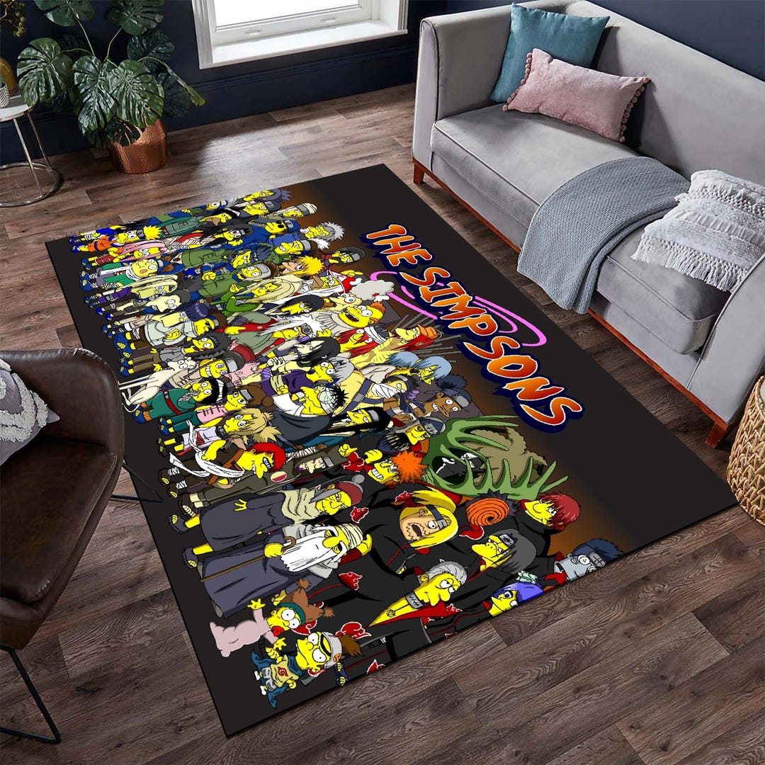 Simpson Rug, Simpson Characters Rug, Funny Rug, Cartoon Rug, Movie ...