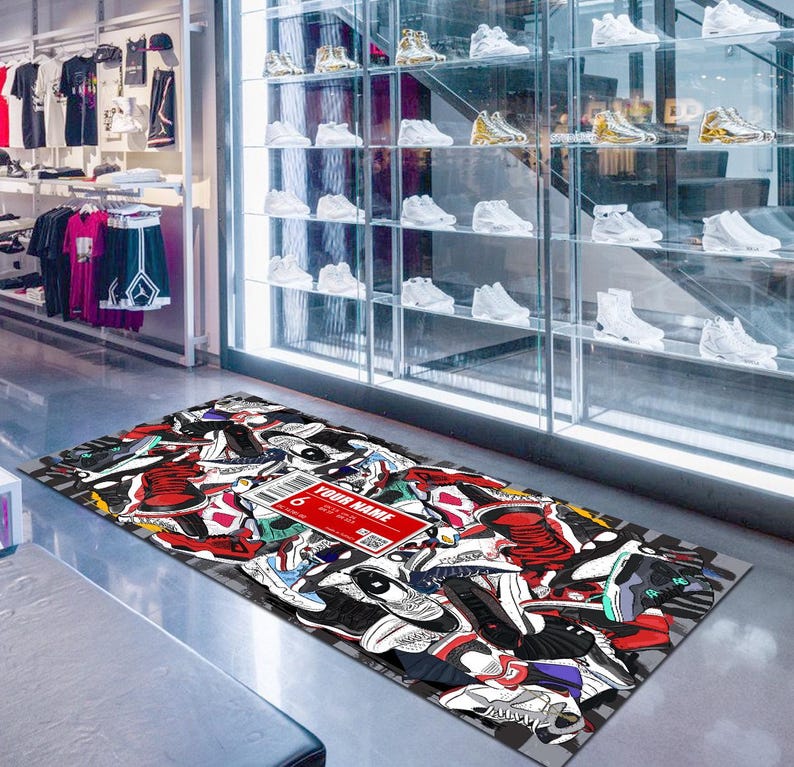 Sneaker Room Rug: Hypebeast Legend Area Rug - Etsy