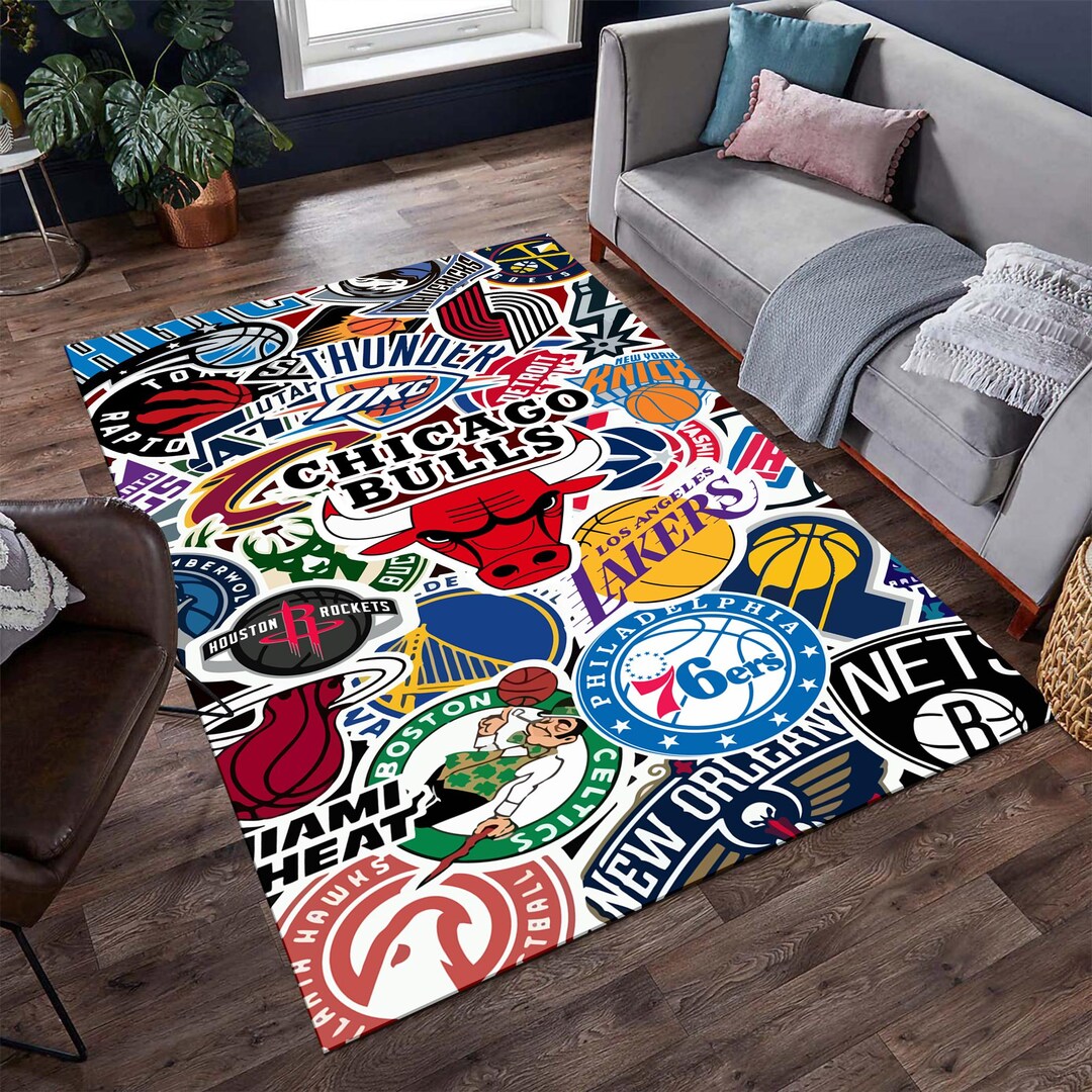 Nba Team Rug,basketball Rug,boys Room Rug,cool Rugs,sport Rug,custom ...