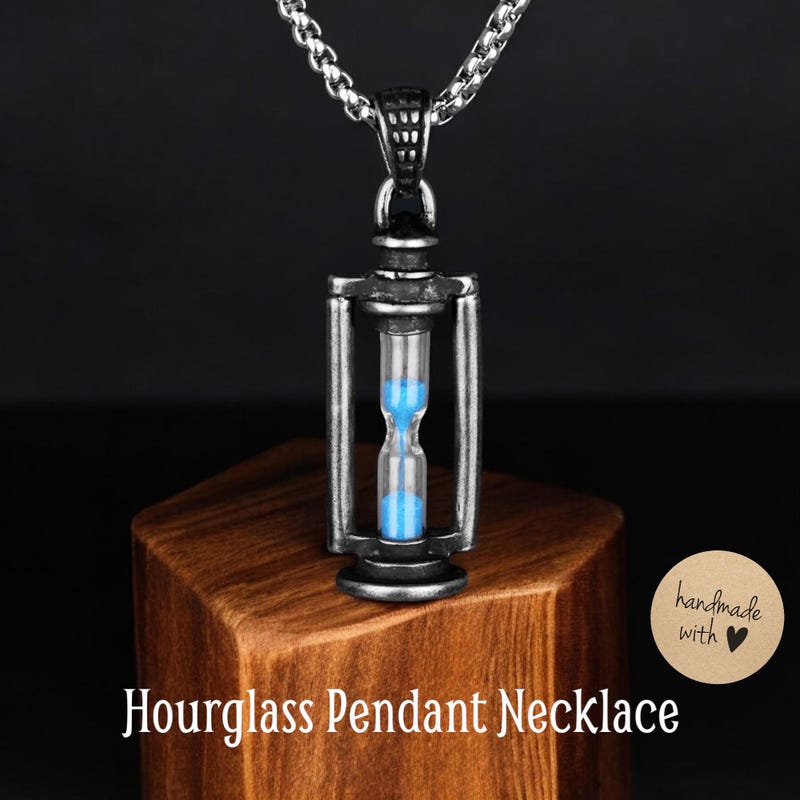 Hourglass Pendant - Etsy