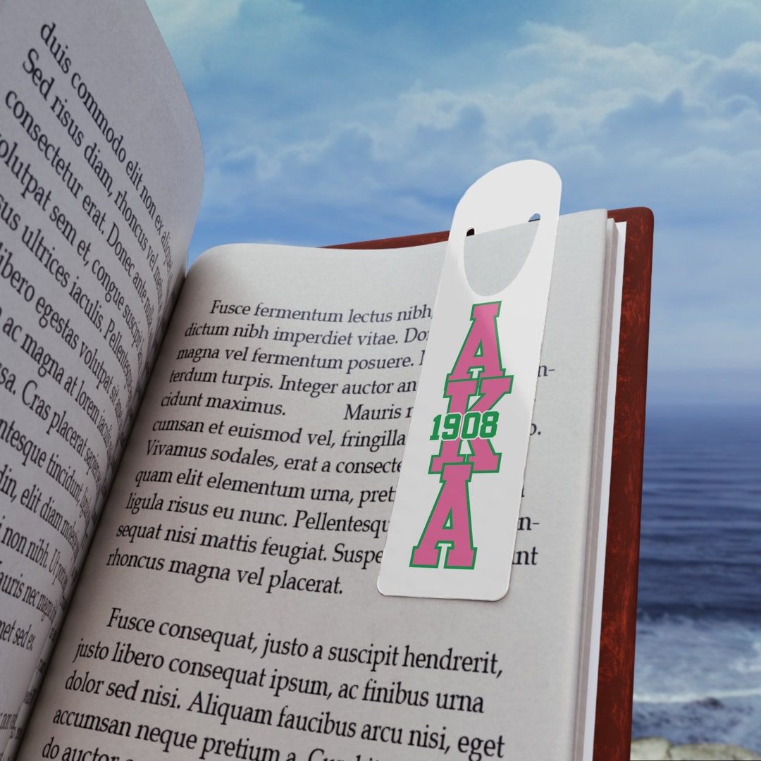 Alpha Kappa Alpha Bookmark, Pink and Green, 1908, Reading, Sorority ...