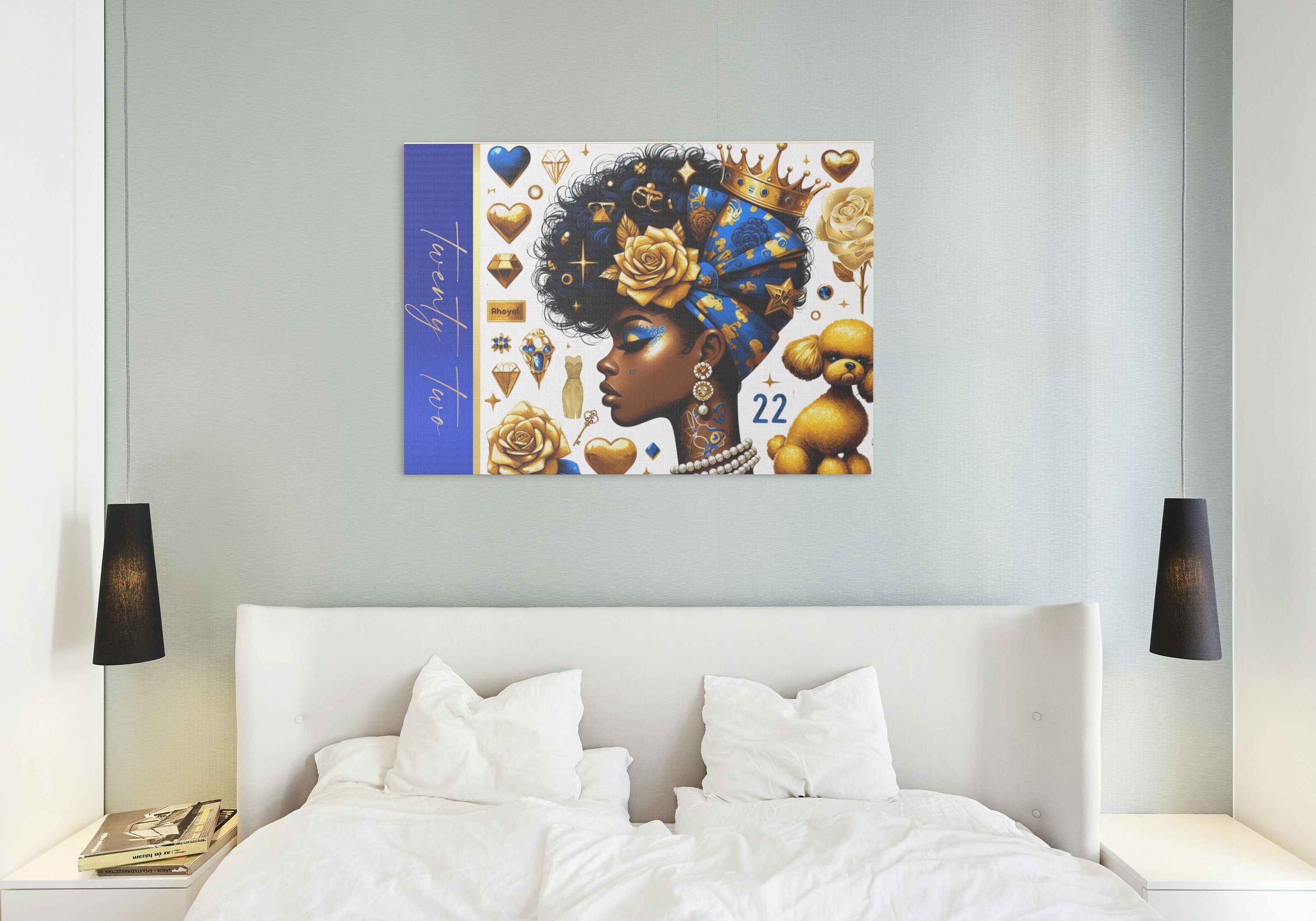 Sigma Gamma Rho Matte Canvas, Stretched, 0.75", SGR, Sorority Gift ...