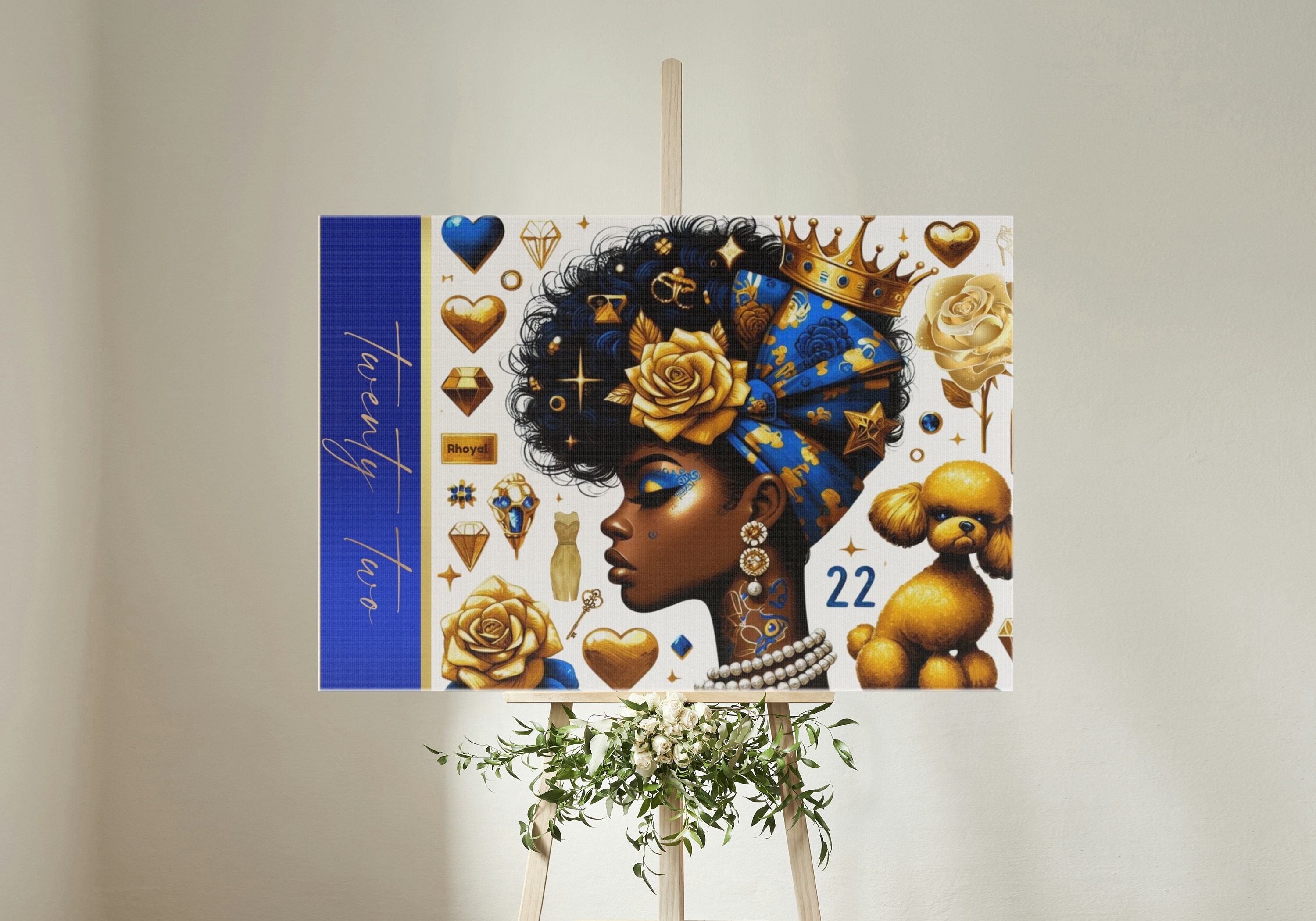 Sigma Gamma Rho Matte Canvas, Stretched, 0.75", SGR, Sorority Gift ...