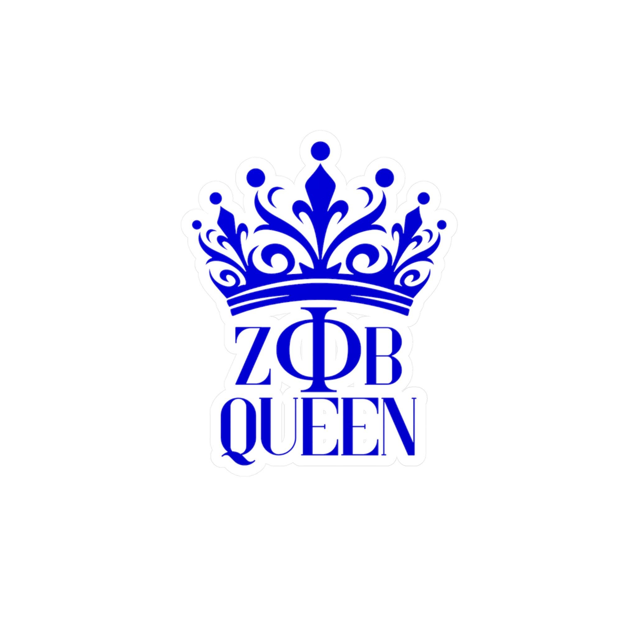 Zeta Phi Beta Stickers, Blue and White Sticker, Sorority Vinyl Decal ...