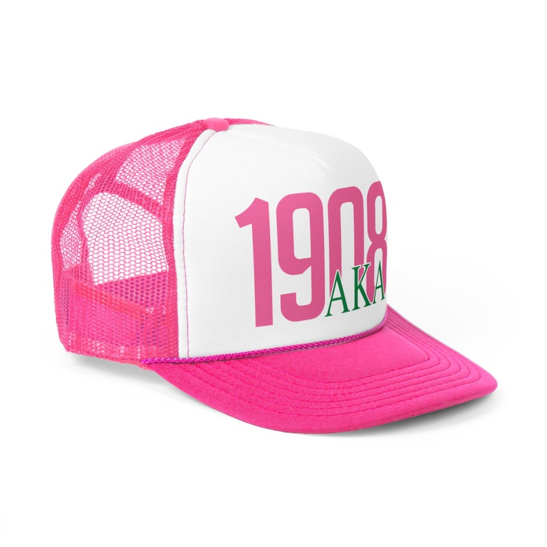 Alpha Kappa Alpha Trucker Caps, AKA, Pink and Green, Vacation Hat ...