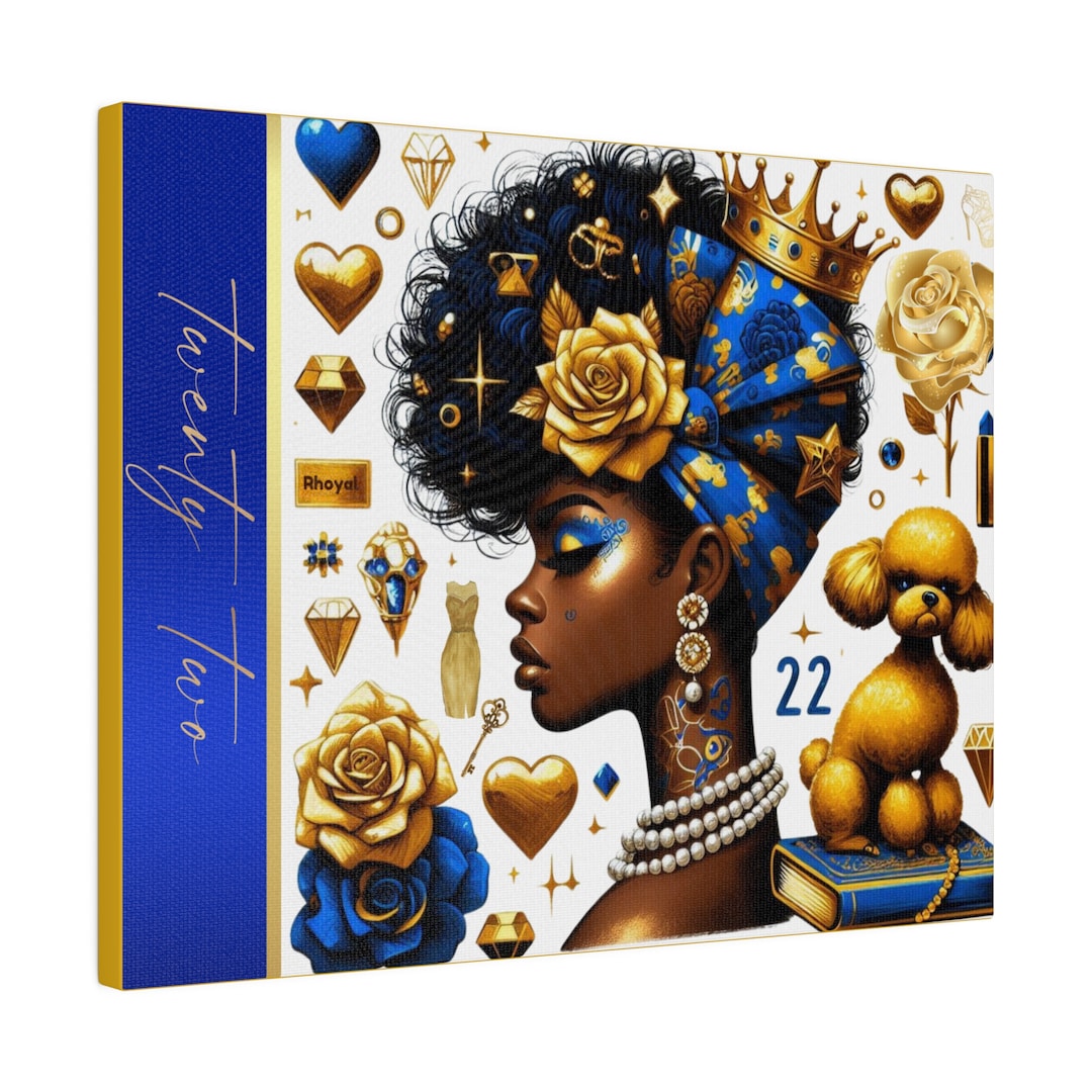 Sigma Gamma Rho Matte Canvas, Stretched, 0.75", SGR, Sorority Gift ...