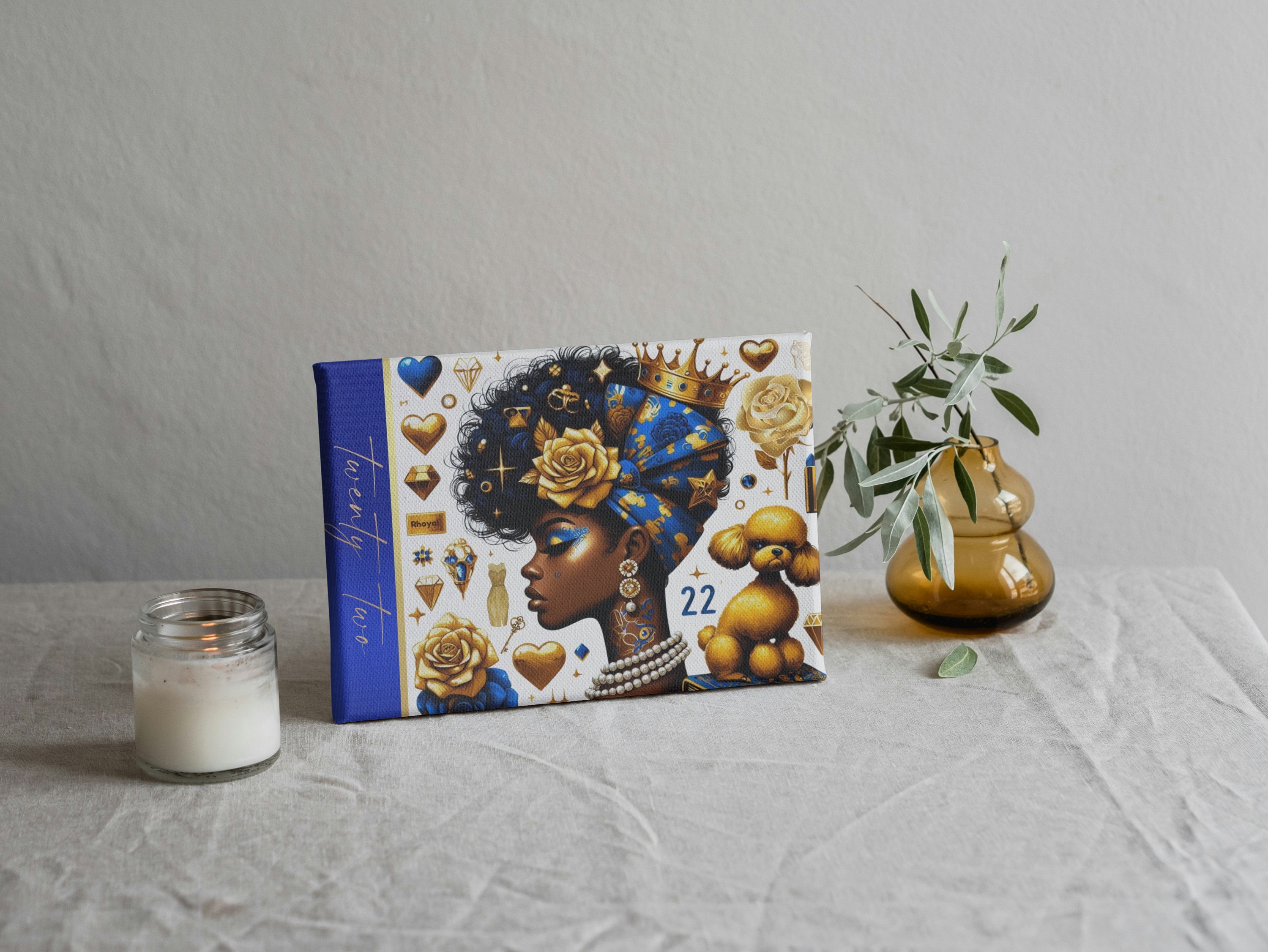 Sigma Gamma Rho Matte Canvas, Stretched, 0.75", SGR, Sorority Gift ...