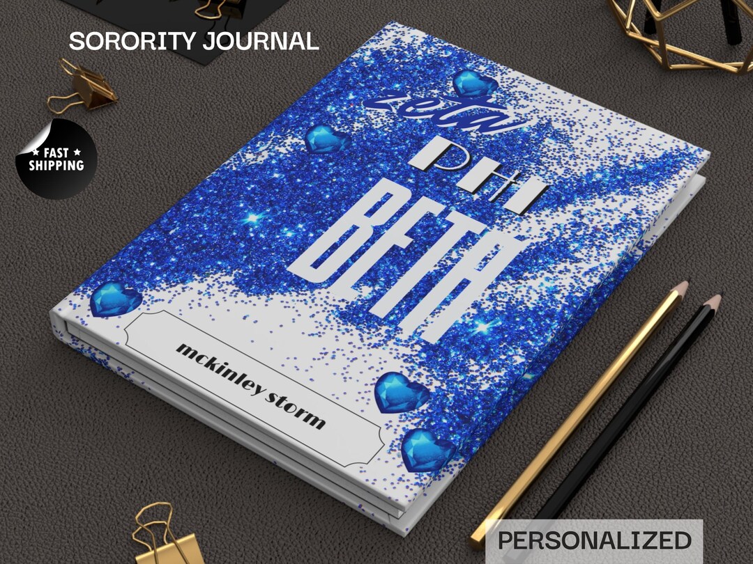 Personalized Zeta Phi Beta Hardcover Journal, Sorority Gift, Gift for ...