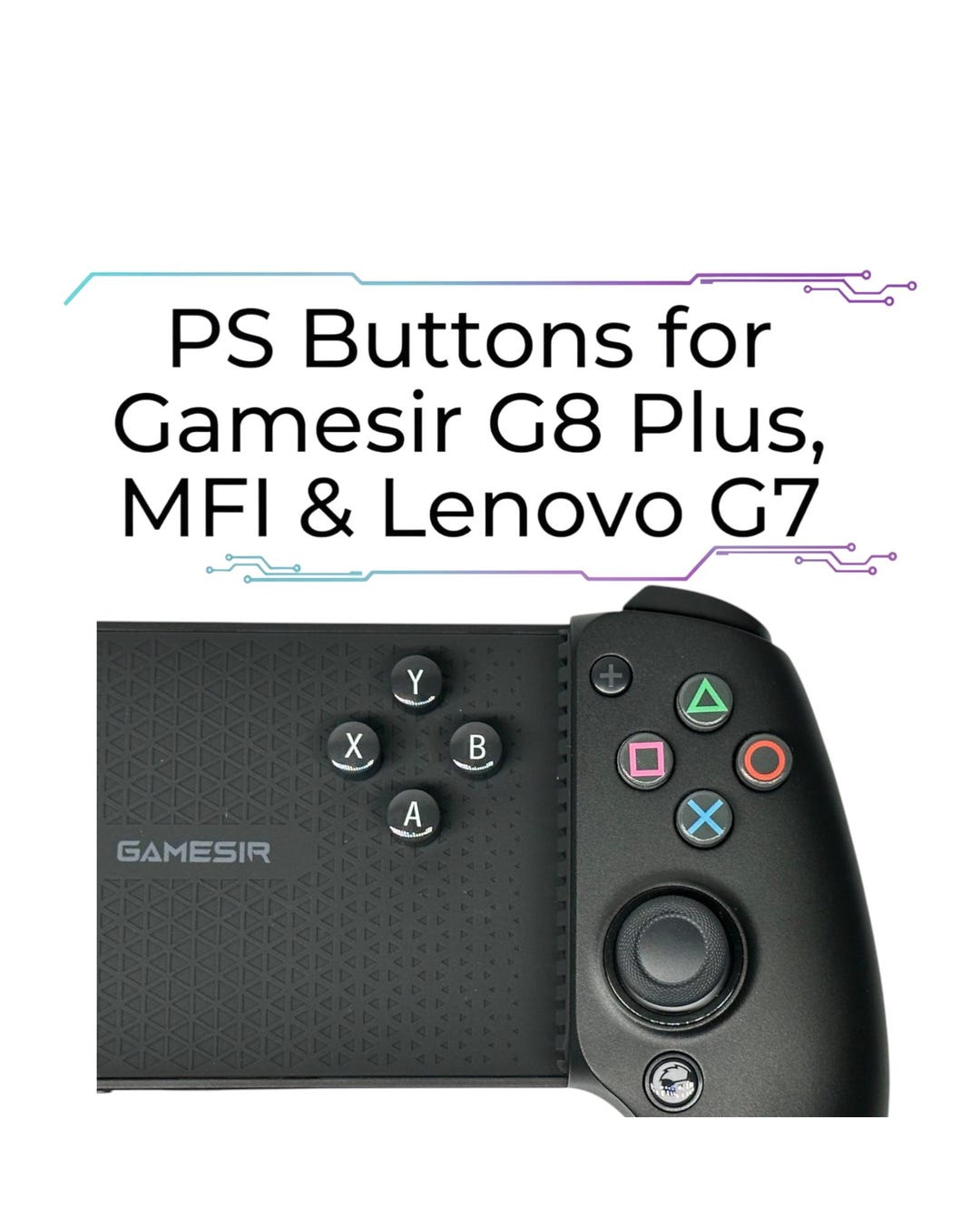 Magnetic PS Buttons for GAMESIR G8 PLUS, Gamesir G8 Mfi & Lenovo Legion ...
