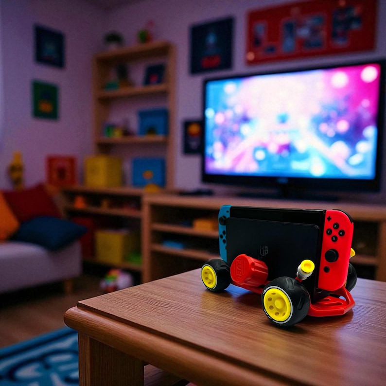 Racing Kart Stand for Nintendo Switch 1 & 2: Game Storage, Red or Green ...