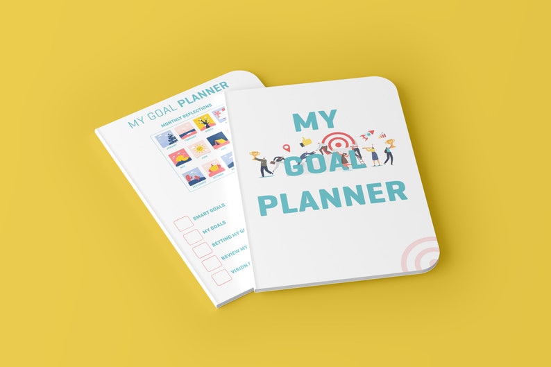Goal Planner Bundle and Vision Board Printables, Goals Tracker, SMART ...