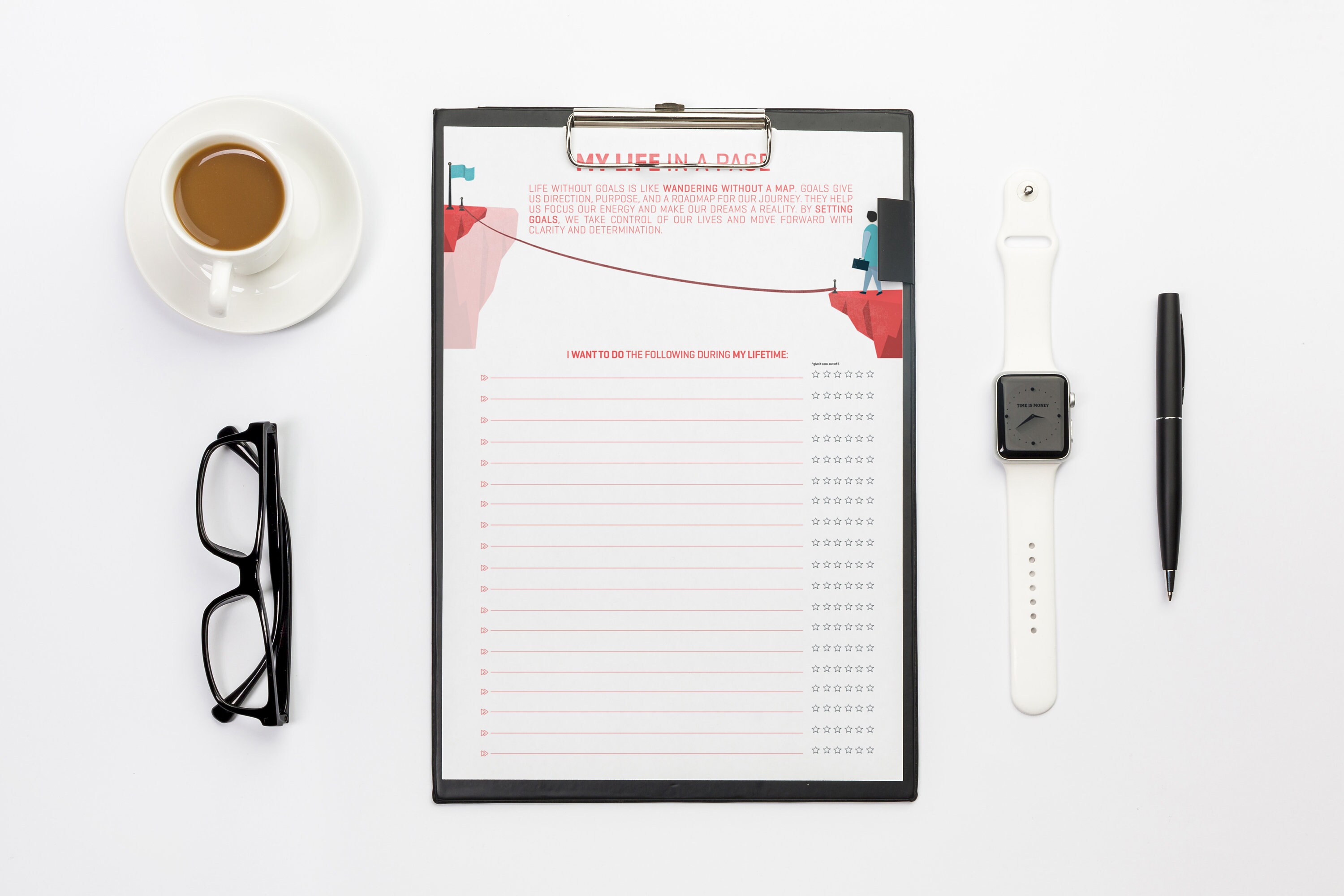 Goal Planner Bundle and Vision Board Printables, Goals Tracker, SMART ...