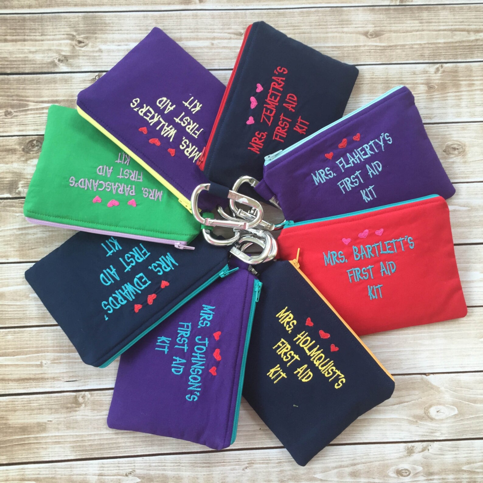 Personalized First Aid Kit, POUCH ONLY, Teacher Gift, Medicine Bag ...