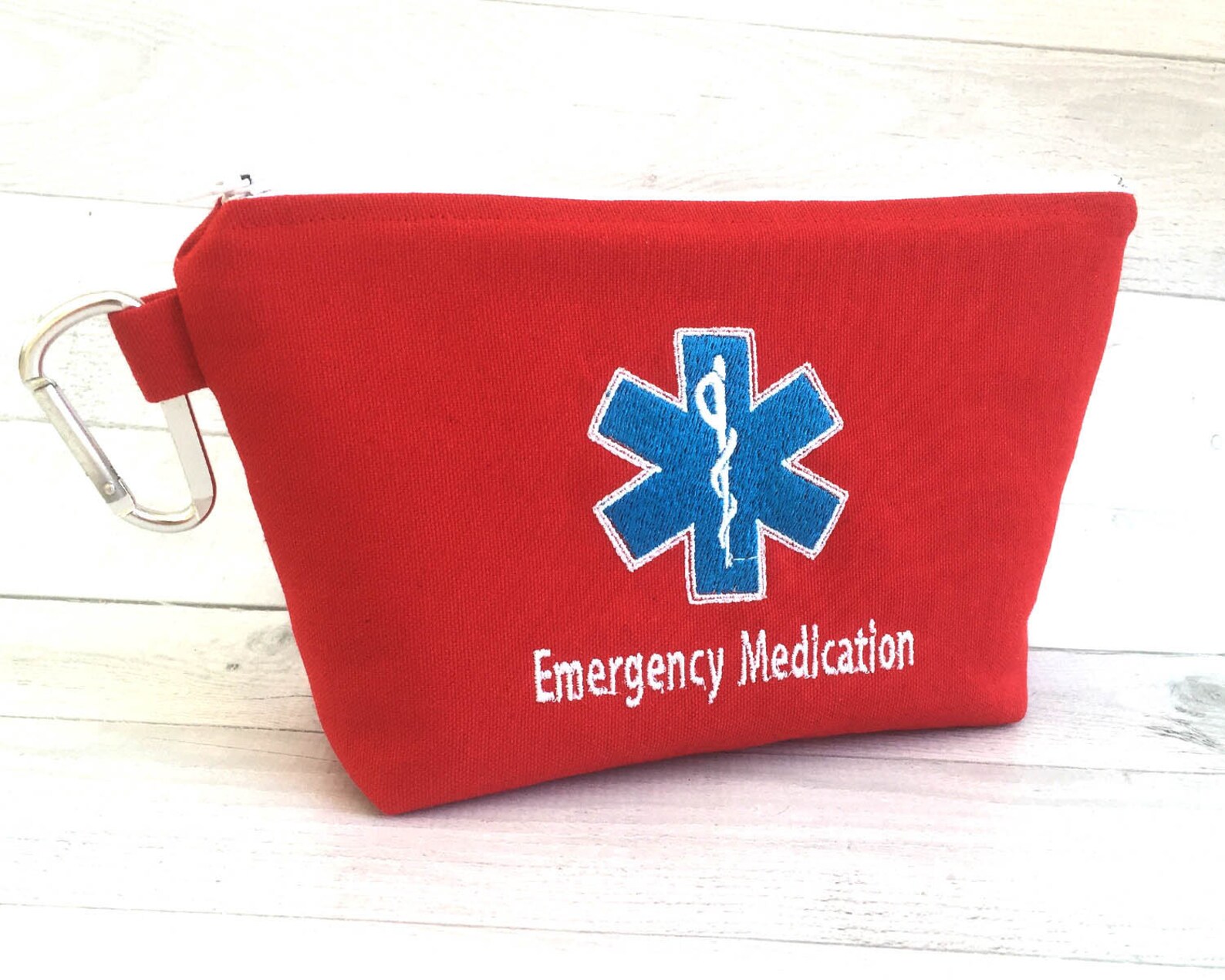 Large Medical Alert Pouch, Epipen Inhaler Case, Emergency Bag, Spacer ...