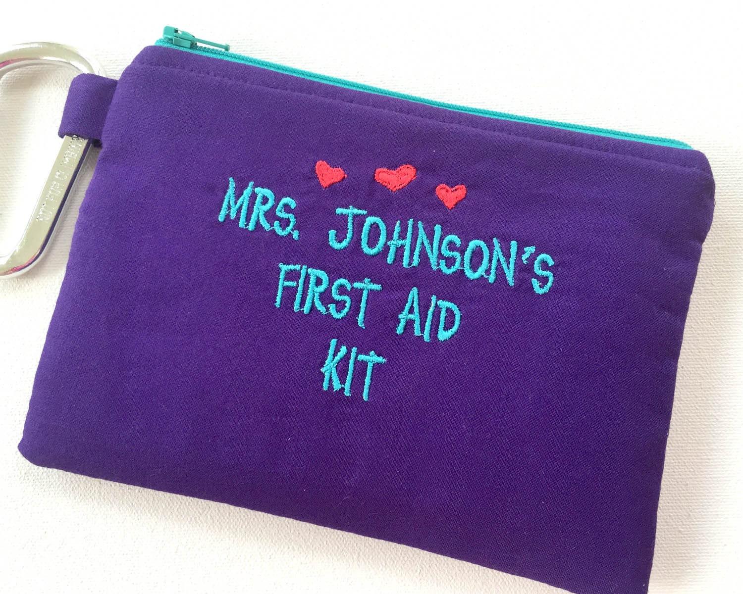 Personalized First Aid Kit POUCH ONLY Teacher Gift Medicine - Etsy